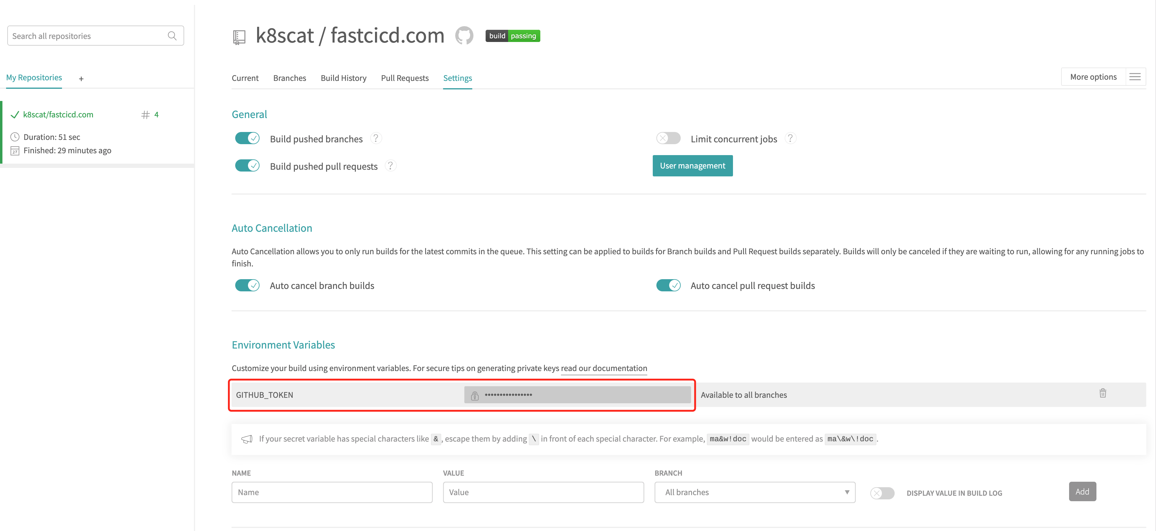 使用 Travis CI 自动部署基于 Hugo + GitHub Pages 的静态博客 | K8sCat